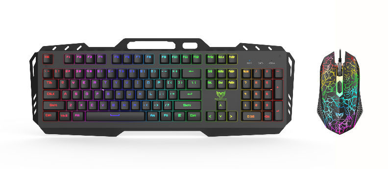 China High Quality Heavy Metal Backlit Game Keyboard and Mouse Combo ...