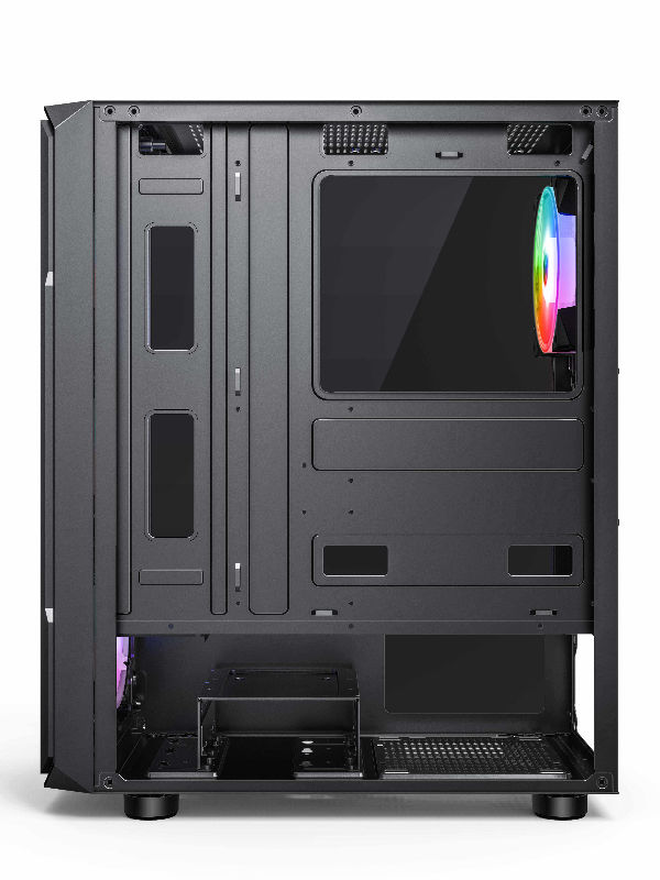 China SAMA 338 ATX gaming pc case front with mesh strong cooling ...