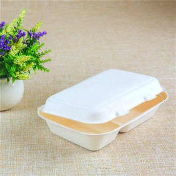 China PLA Food Container Biodegradable Compostable Containers Sugarcane ...