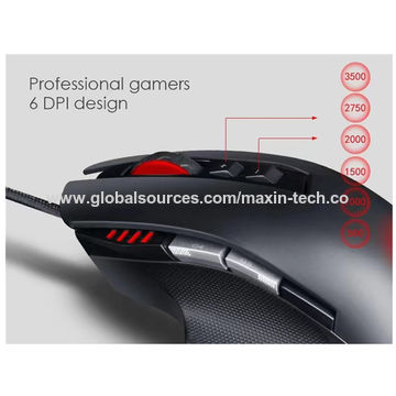 China Ergonomic Pc 12000 DPI Optical Professional Wired Rohs Drivers ...
