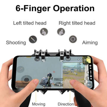 China Universal 6 Fingers Operation Gaming Mobile Controller, Portable ...