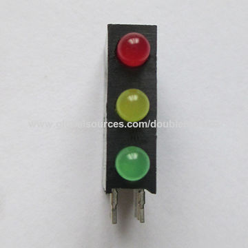 China 3mm through-hole LED indicators 3 RGB LED Circuit Board Indicator ...