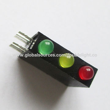 China 3mm through-hole LED indicators 3 RGB LED Circuit Board Indicator ...