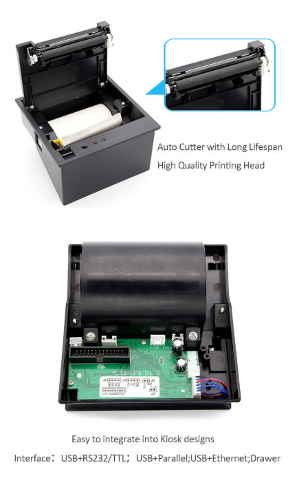 China Auto cutter embedded 2inch 58mm thermal panel printer on Global ...