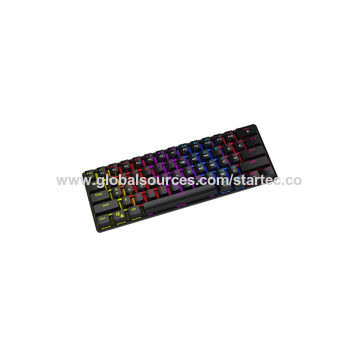 China Mini 60% ultra compact Rainbow/RGB Mechanical keyboard on Global ...