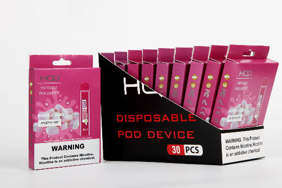 Factory price HQD 300 puffs cuvie 1.25 ml liquid capacity 300 mah ...