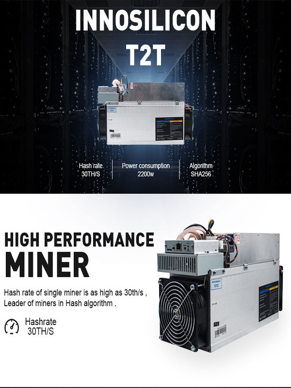 China Used Innosilicon T2T Sha256 hotest selling BTC machine T2 mining ...