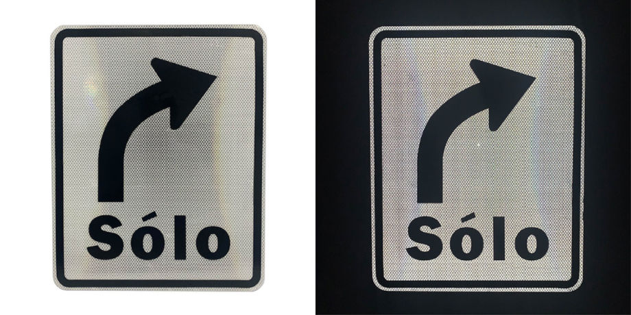 China TRUN RIGHT Traffic sign with Diamond grade Micro-Prismatic ...