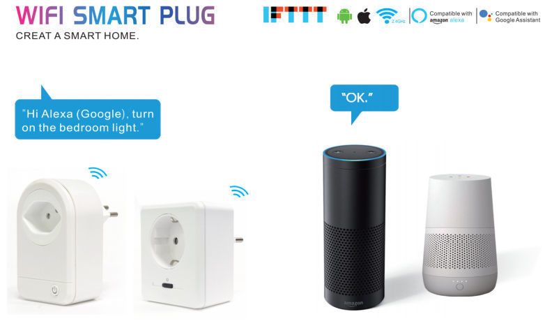 Australian Standard Smart WiFi Power Board 4AC+4USB 10A 2500W, multiway ...