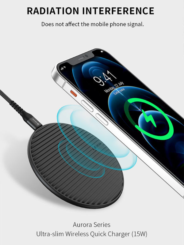 15w QI wireless Ultra-slim 5W/7.5W/10W/15W Wireless Quick Charger ...