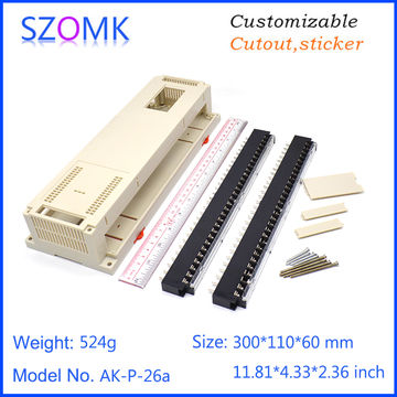 China PLC Industrial Plastic Case Standard Din Rail Control Enclosure ...