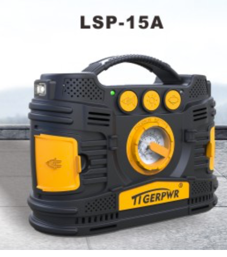 China AC&DC air compressor, air blower with LED light and USB output on ...