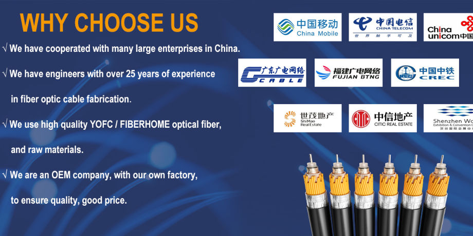 China Nylon jacket fiber optic cable rat proof Termite protection 2-48 ...