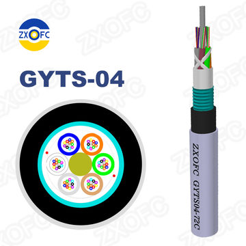 China Nylon jacket fiber optic cable rat proof Termite protection 2-48 ...