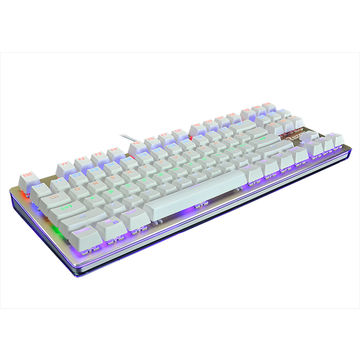 China 87 keys Mechanical keyboard with Rose Gold aluminium top cover ...