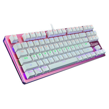 China 87 keys Mechanical keyboard with Rose Gold aluminium top cover ...