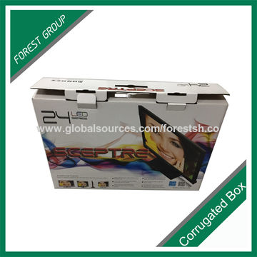 China Corrugated carton box with reverse tuck 4 colors printing high ...