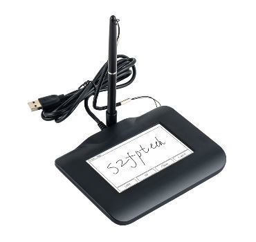 China 4.3-inch LCD electronic signature pad with Digital Pen in Bank on ...