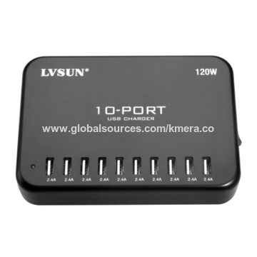 China 120W Multi-functional 10-ports USB Output Tablet Charger for 10 ...