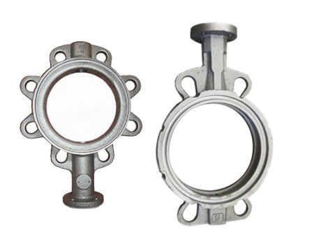 China Customized Sand casting butterfly valve parts valve body for oil ...