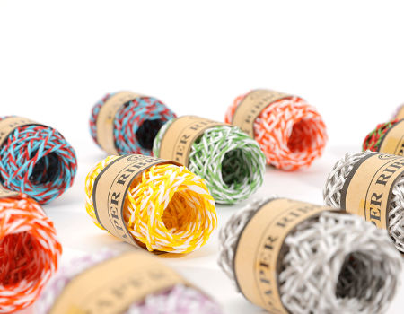 China 24Pcs Multi-Colored Paper Twisted Cord Paper String Rope for ...