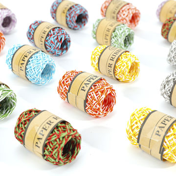 China 24Pcs Multi-Colored Paper Twisted Cord Paper String Rope for ...