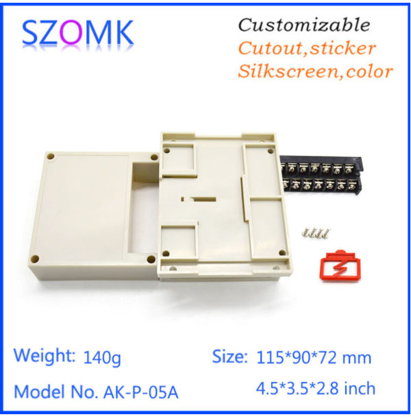 China Plastic din rail plastic enclosures project box szomk din rail ...