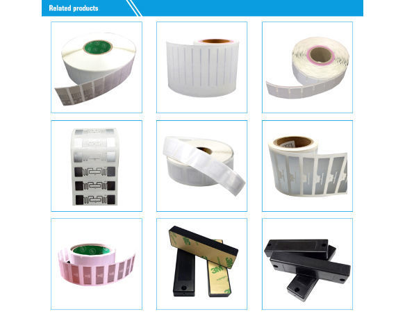 Printable custom design blank 860-960MHz rfid uhf library book sticker ...