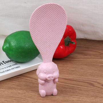 China Rice Scoops New Vertical Rice Scoop Cute Piglet Non-stick Wheat ...