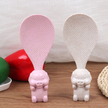 China Rice Scoops New Vertical Rice Scoop Cute Piglet Non-stick Wheat ...