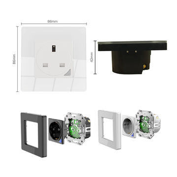 China Wifi Smart Universal Power Wall Socket Panel With On/Off Switch ...