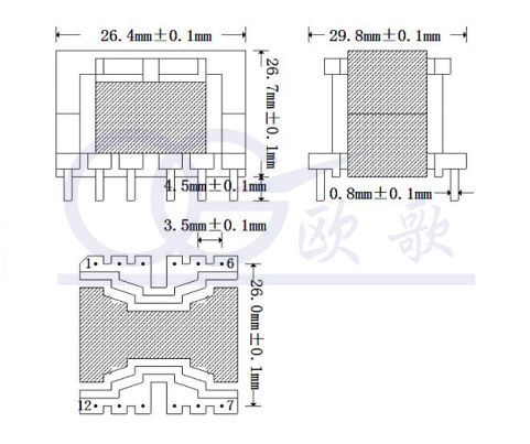 China PQ2625 high frequency transformer on Global Sources,PQ2625,PQ26 ...
