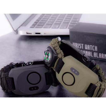 China Self defense watch alarms emergency self defense alarm with LED ...