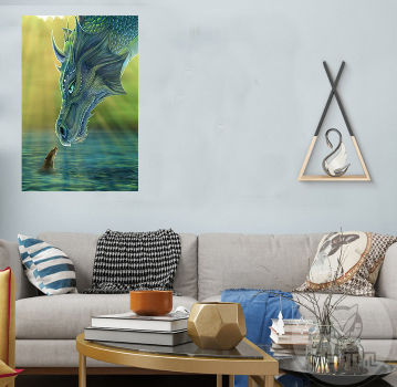 China Yiwu Roundsail Westen Dragon mosaic art painting wall sticker diy ...