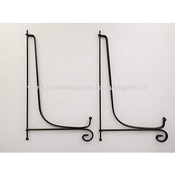 China Iron Display Stand, Black Iron Easel Plate Display Photo Holder ...