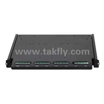 China 1U Chassis Rack Mounted 96 Fibers OM3 OM4 OM5 MPO Cassette ...