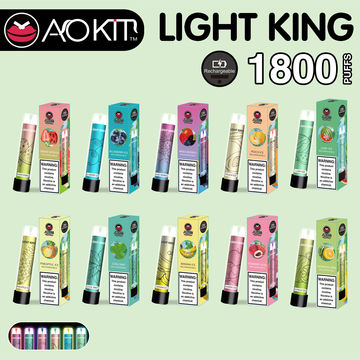 China Aokit Disposable Vape Light King with Colorful Lights 1800 Puffs ...