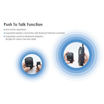 China Hands free Phone Calls Stereo Bluetooth PTT Speaker Microphone ...