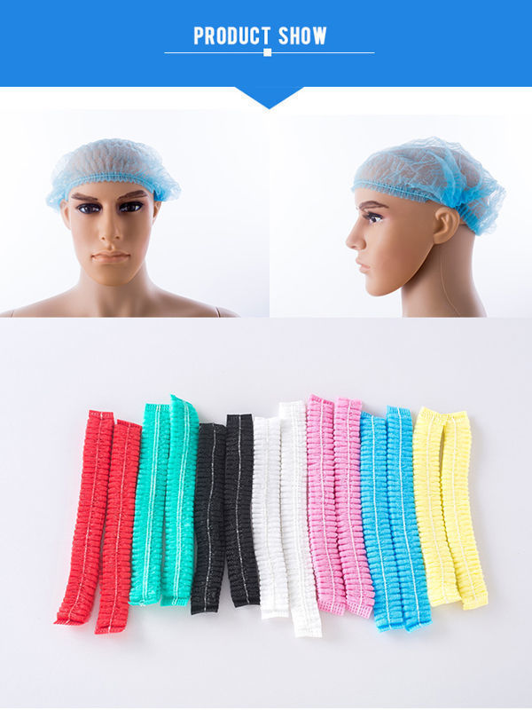 China Disposable Non Woven Clip Cap disposable Mob Cap Polypropylene ...