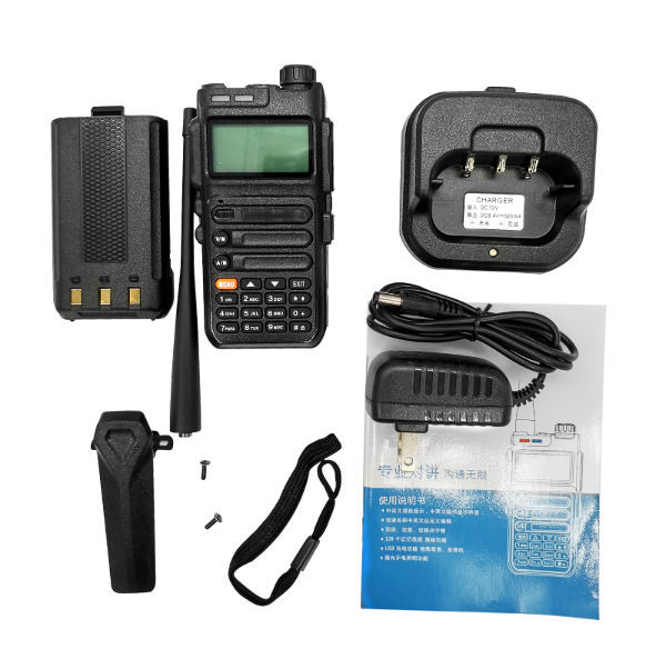 Wireless Walkie Talkie UV Dual band Built-in CTCSS/DCS Programmable ...