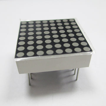 China Ultra Amber Dot-matrix LED Displays 0.8 inches 8x8 white Dots LED ...
