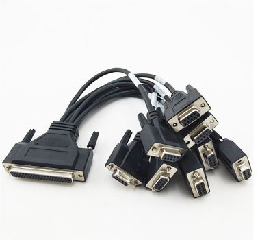 China Customized supply DB62 female to 8 DB9 female serial port cable ...