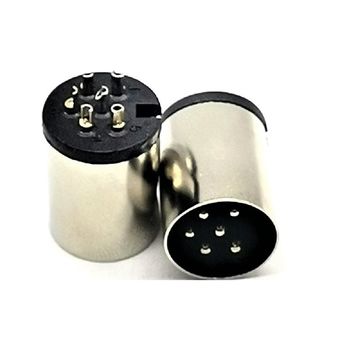 China MINI DIN 8 Pin Male Nickel Plating Solder Type Connector on ...