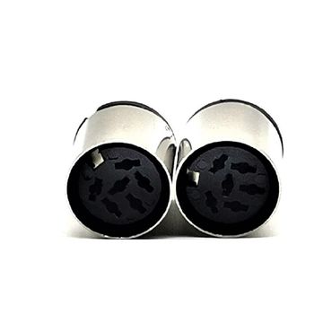 China MINI DIN 8 Pin Female Nickel Plating Solder Type Connector on ...