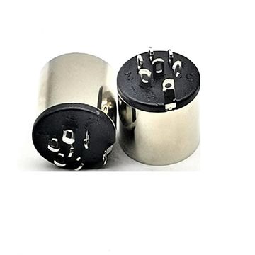 China MINI DIN 8 Pin Female Nickel Plating Solder Type Connector on ...