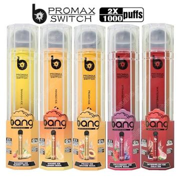 China 2000 puffs Bang promax switch 2 in 1 disposable vape pen e ...