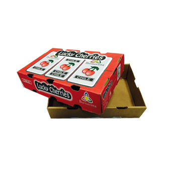 China Custom fruit shipping box, Recyclable corrugated paper boxes for ...