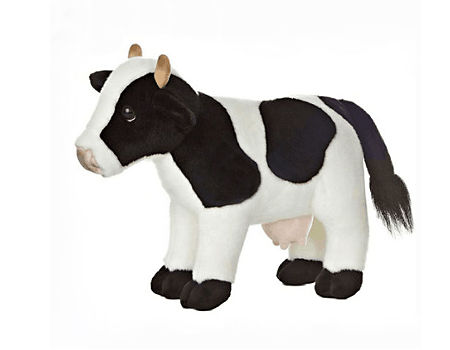 China New design Custom Soft Toy Plush Cow fat plush white and black ...