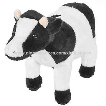 China New design Custom Soft Toy Plush Cow fat plush white and black ...