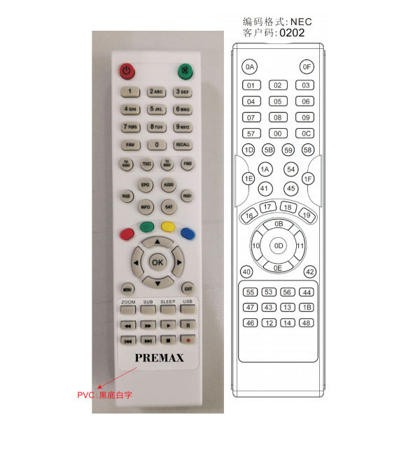 China Universal remote control Remote control for LED/LCD TV Set Top ...